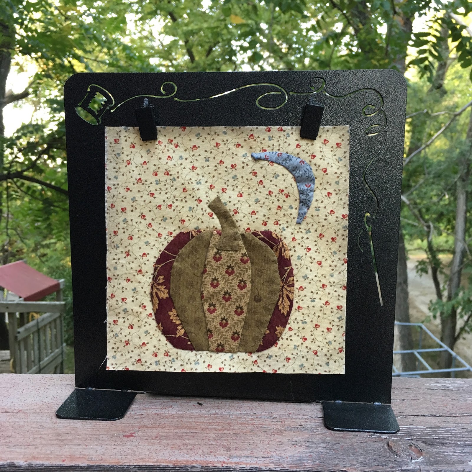 Jan Patek Quilts: Moda Blockheads Block #28 - Applique Pumpkin