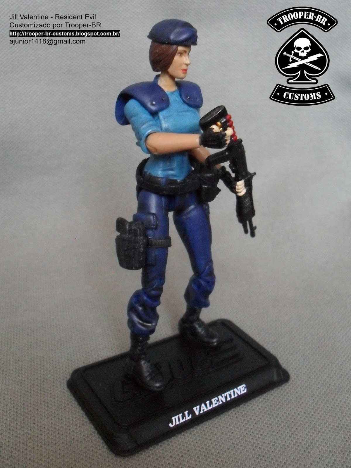 Gi joe Custom Action Figures: Jill Valentine - Resident Evil