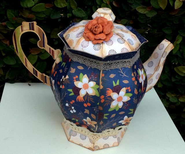 The BoBunny Blog: Papermade Tea Pot and Teacup Set featuring Stay ...