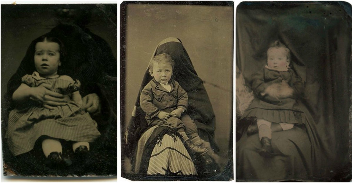 Hidden Mothers: 22 Creepy Studio Portraits of Faceless Mummies Behind ...