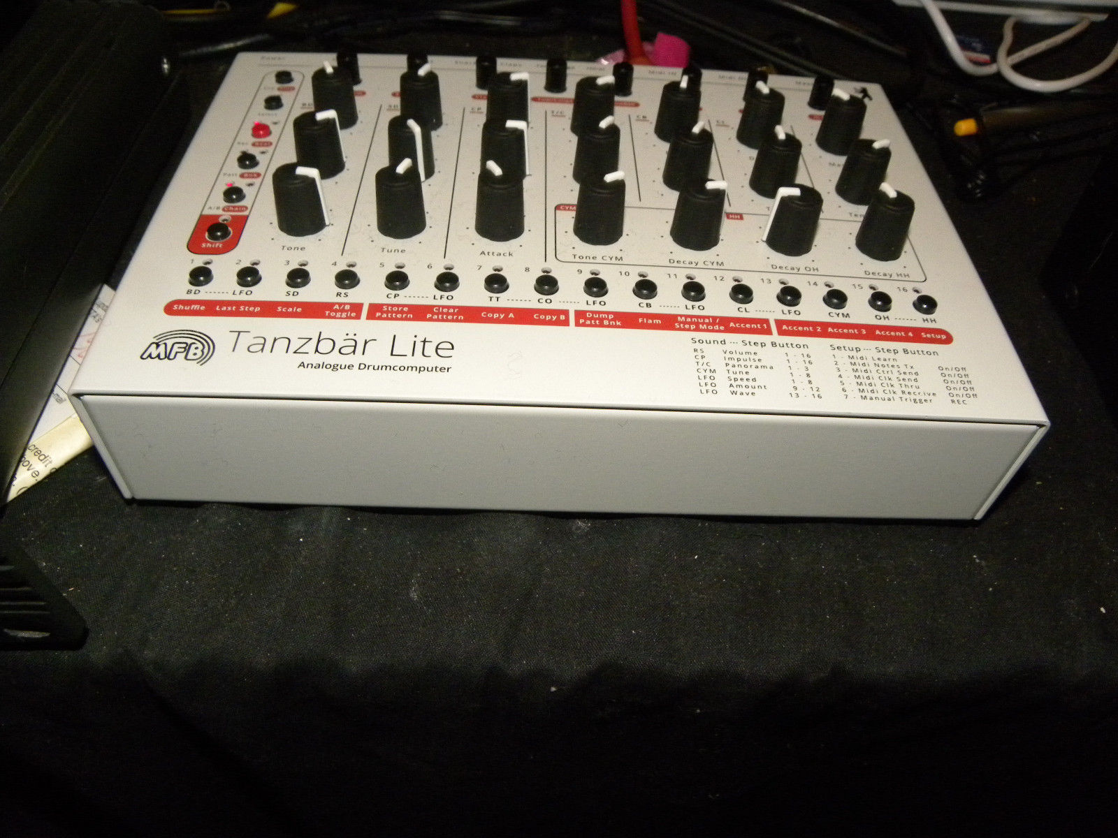 MATRIXSYNTH: MFB Tanzbar Lite ANALOG DRUM MACHINE