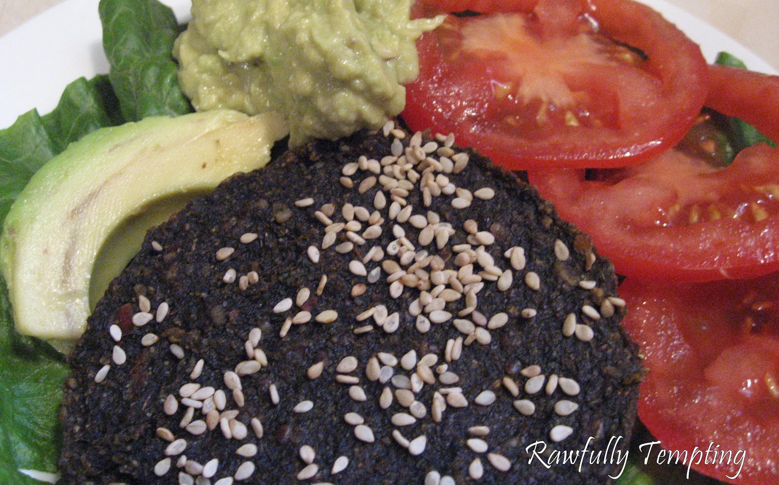 Veggie Pulp Burgers With Wasabi Guacamole