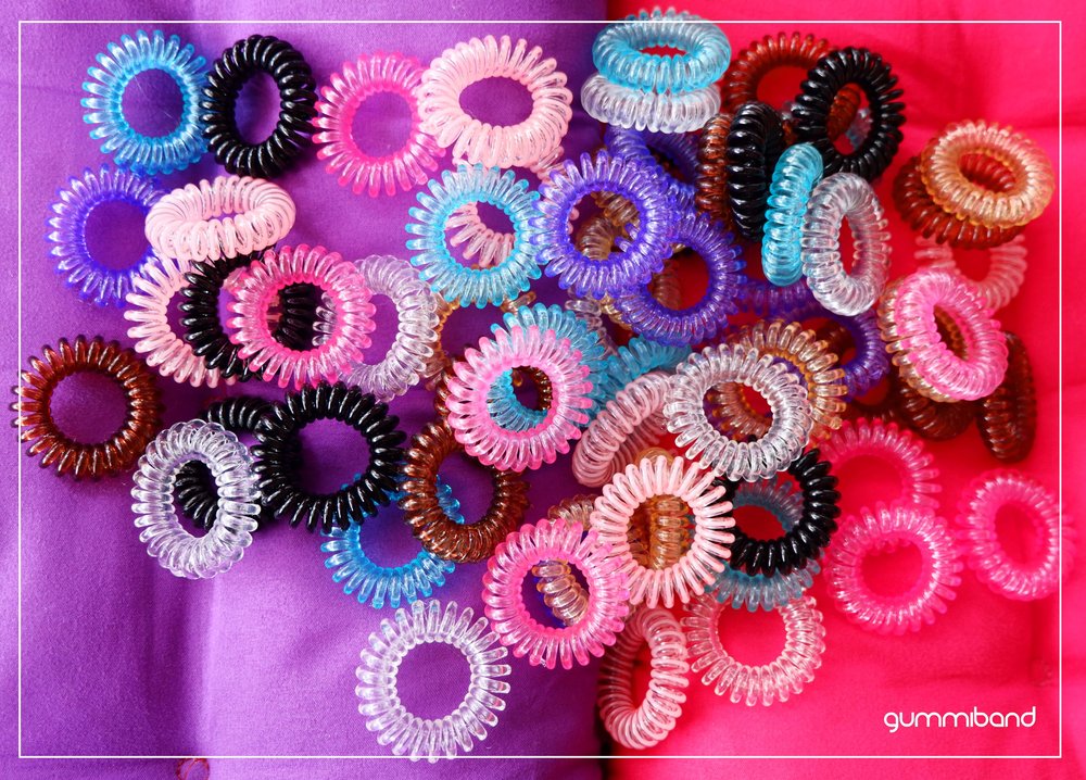 gummiband hair coil