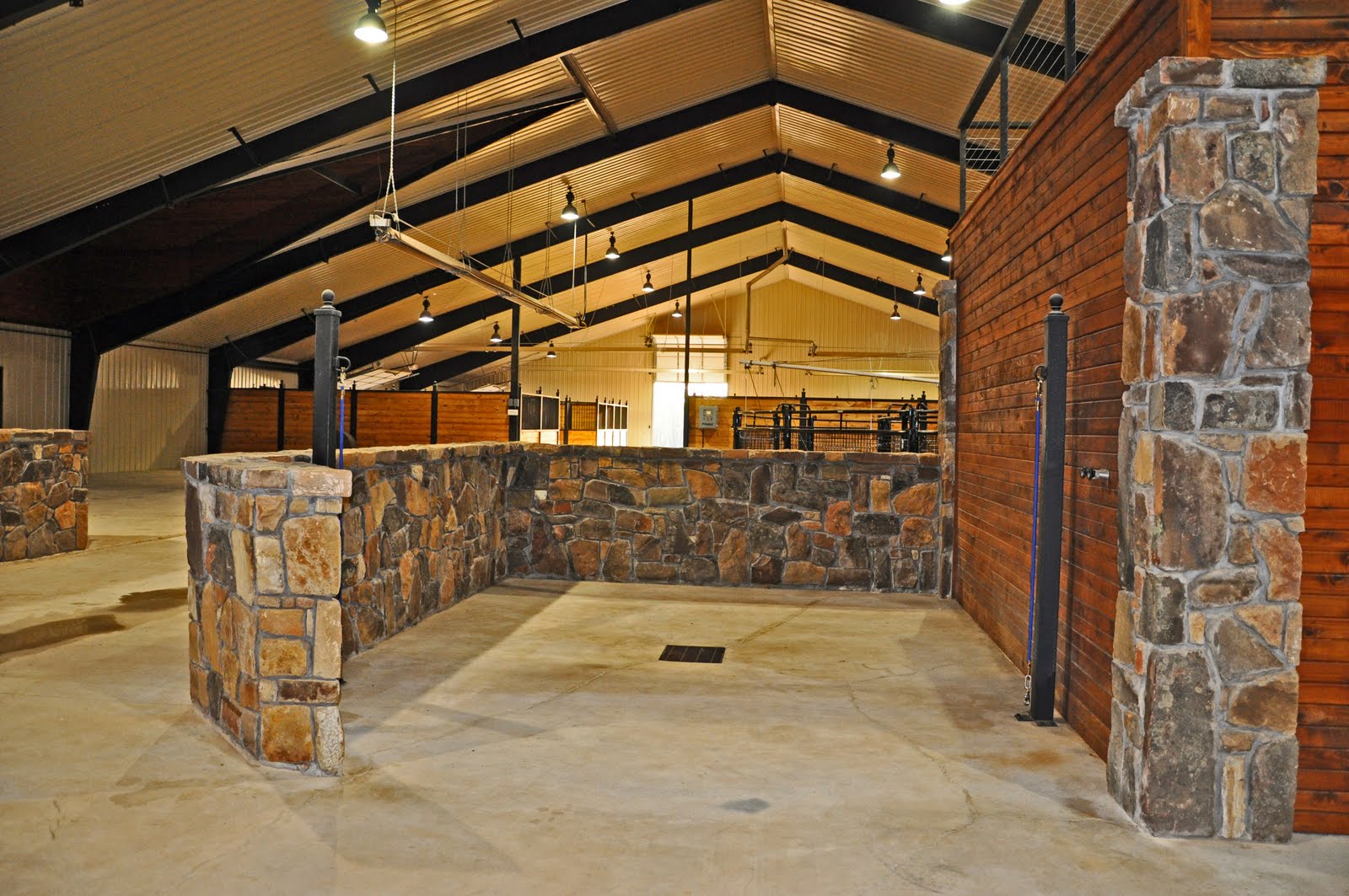 Clayton Boyd Industries: Custom Horse Barn, Covered Riding Arena, Hay Barn, Gated Entrance and ...