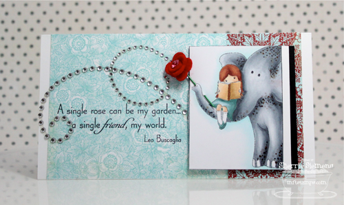 card creme: A Single Rose