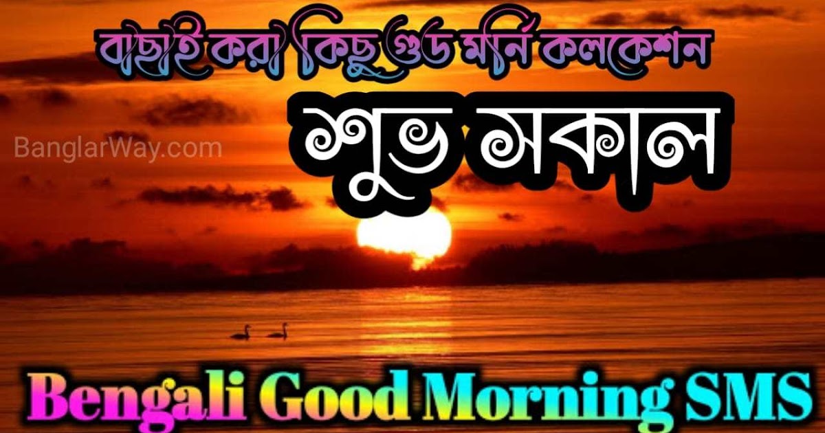 {NEW} 30+ Bangla Good Morning SMS - Good morning bengali