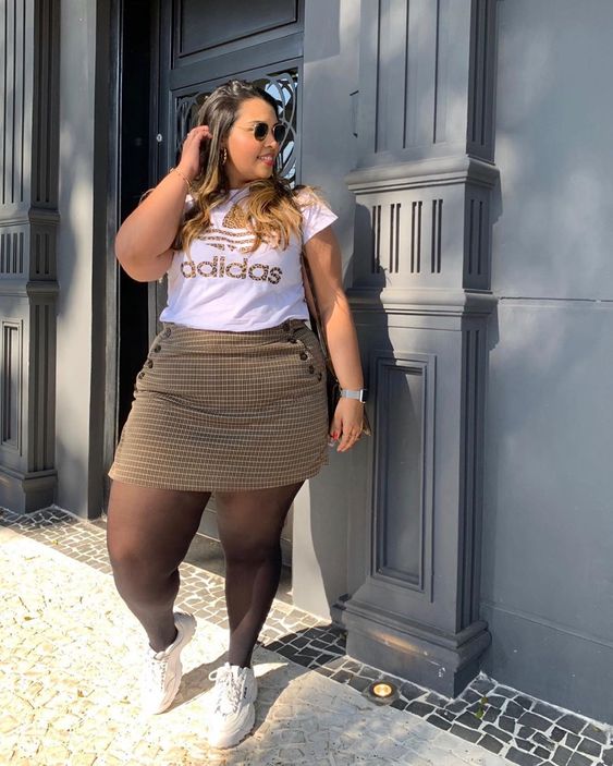 Ideas de moda: Outfits para gorditas con tennis