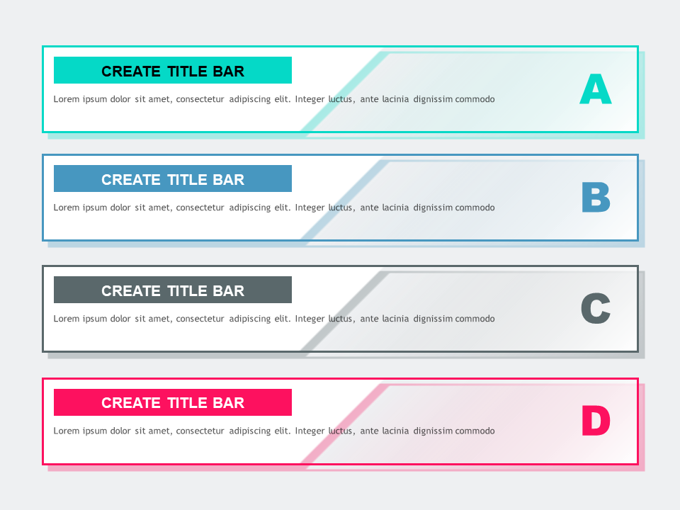Title Bar Box PowerPoint Templates - PowerPoint Free