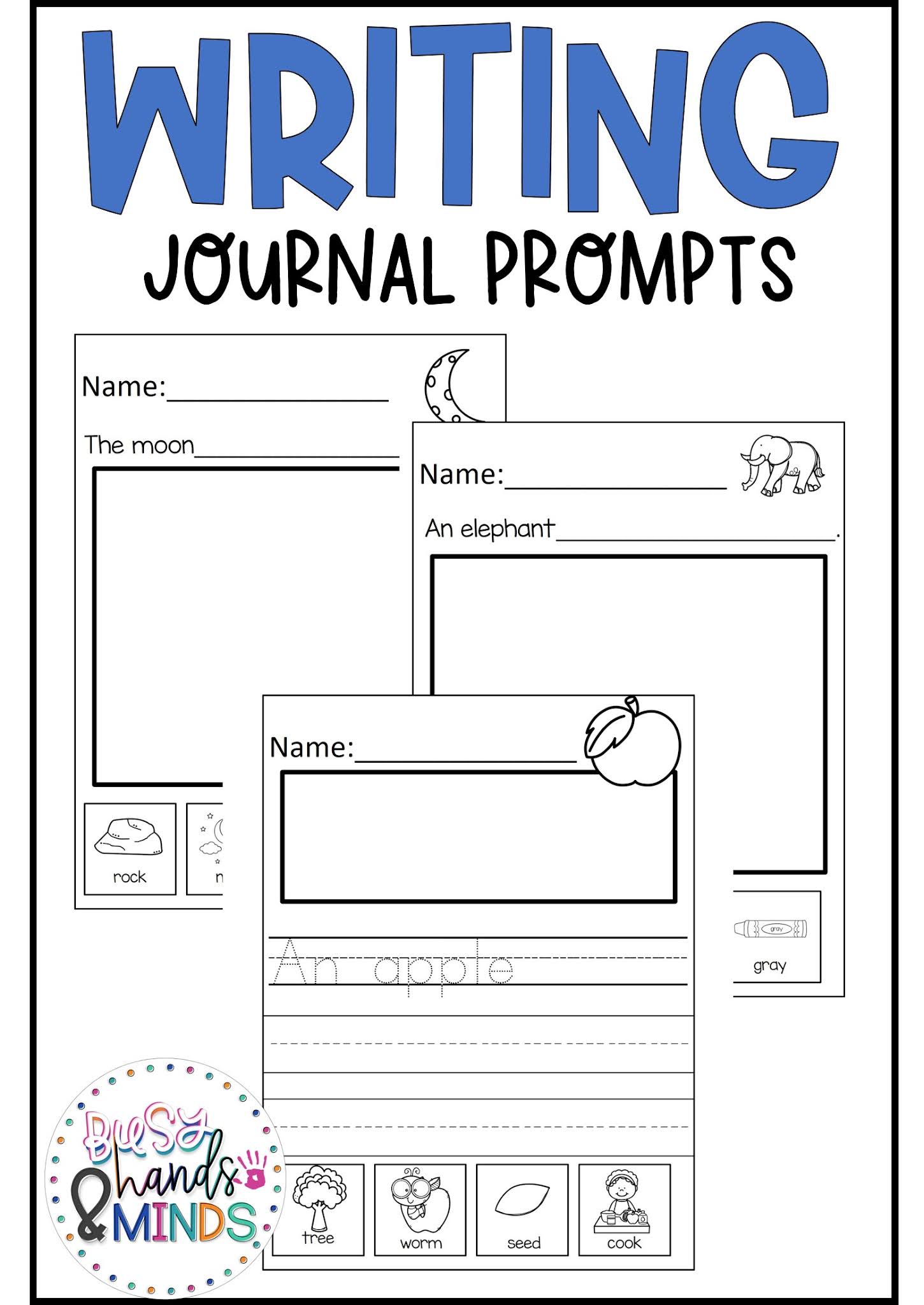 Beginning Writing Journal | Busy Hands and Minds