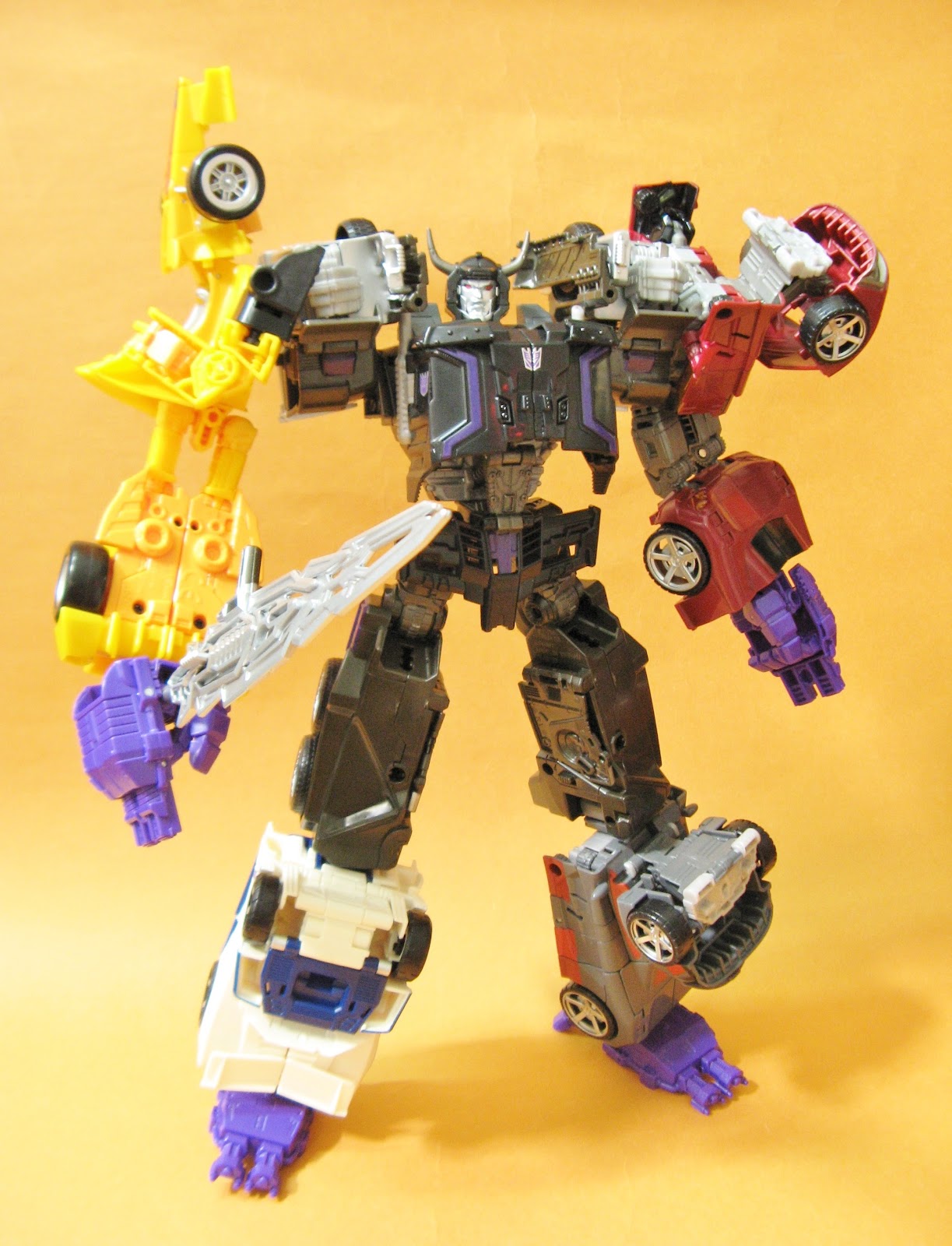 Transformers Unite Warriors UW-02 Decepticon Stunticons MENASOR IDW變形金剛 ...
