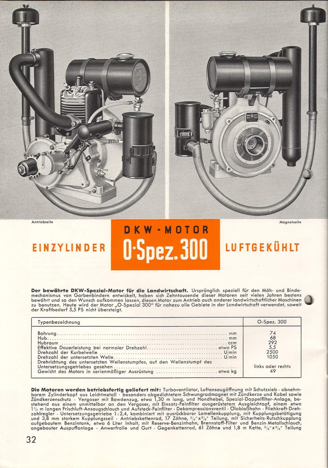 DKW Auto-Union Project: 1940 DKW Stationary Engine Range