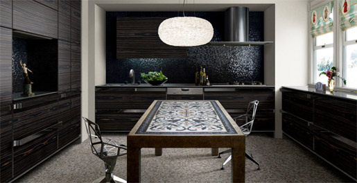 Little House Well Done: Metallic Backsplash