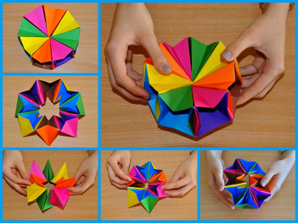 origami circle ~ origami instructions art and craft ideas