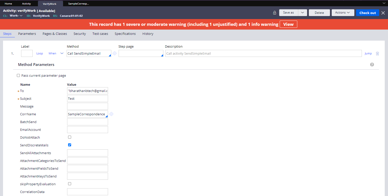 Pega Learnings: How to send correspondence in Pega
