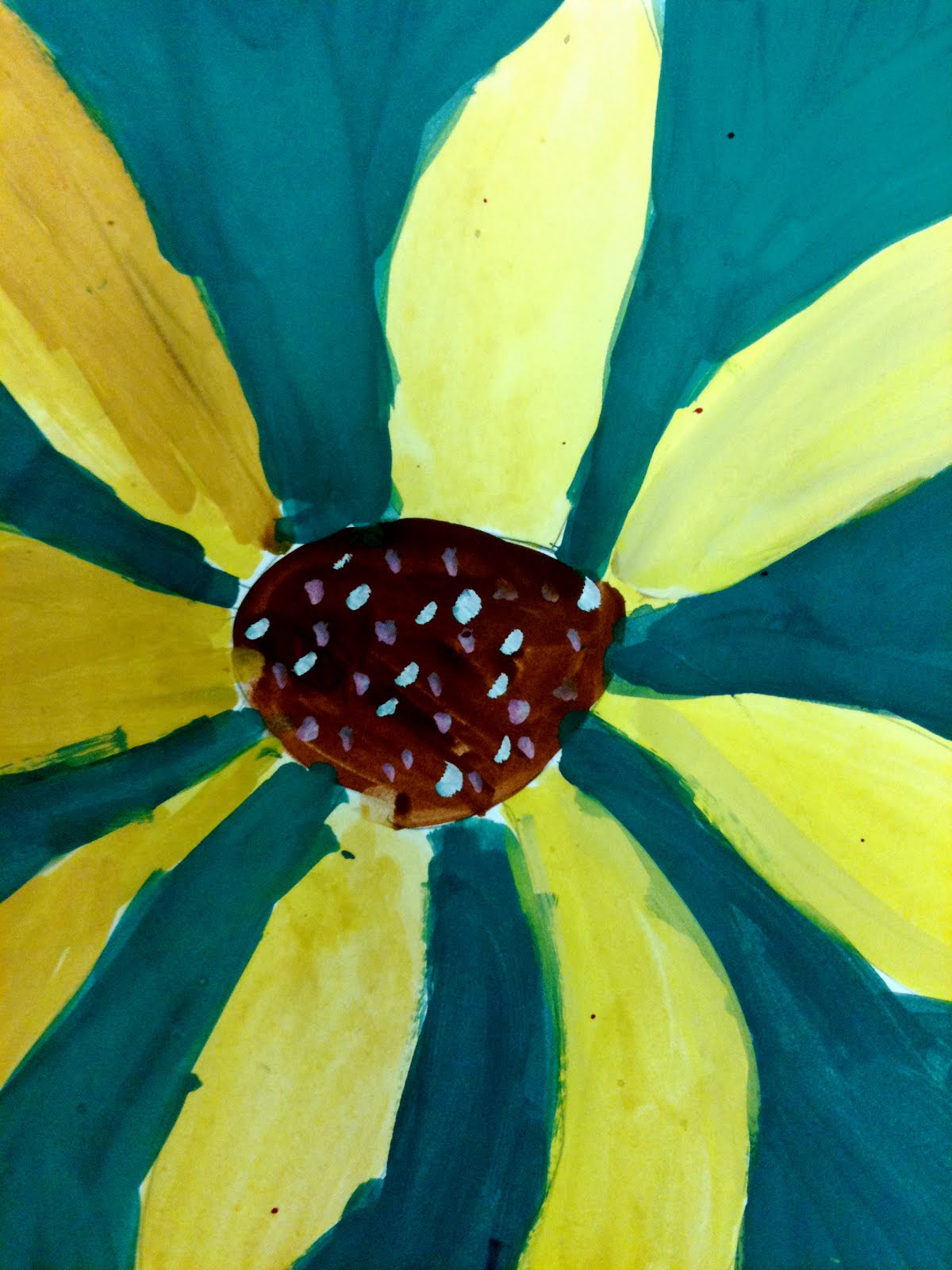 Creating Art: 2nd Grade Georgia O'Keefe Inspired Flowers