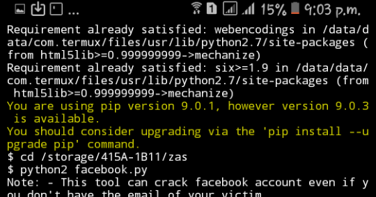 Zawwinsoe: Termux facebook password hacking