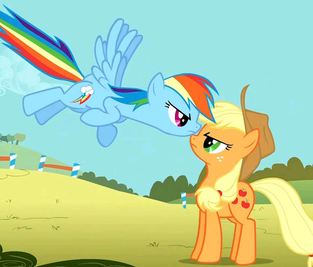 My Little Pony: ¡Rainbow Dash y Applejack se enojan!