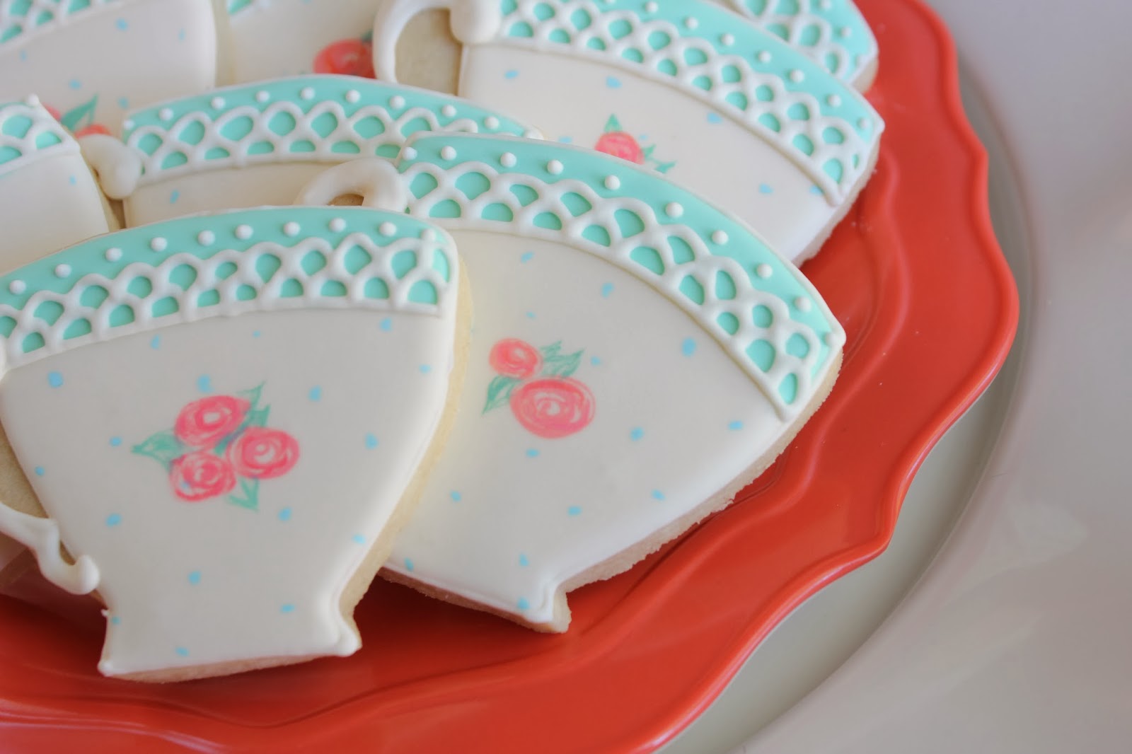 Sugar Bea's Blog: Hand Painted Teacup Cookies