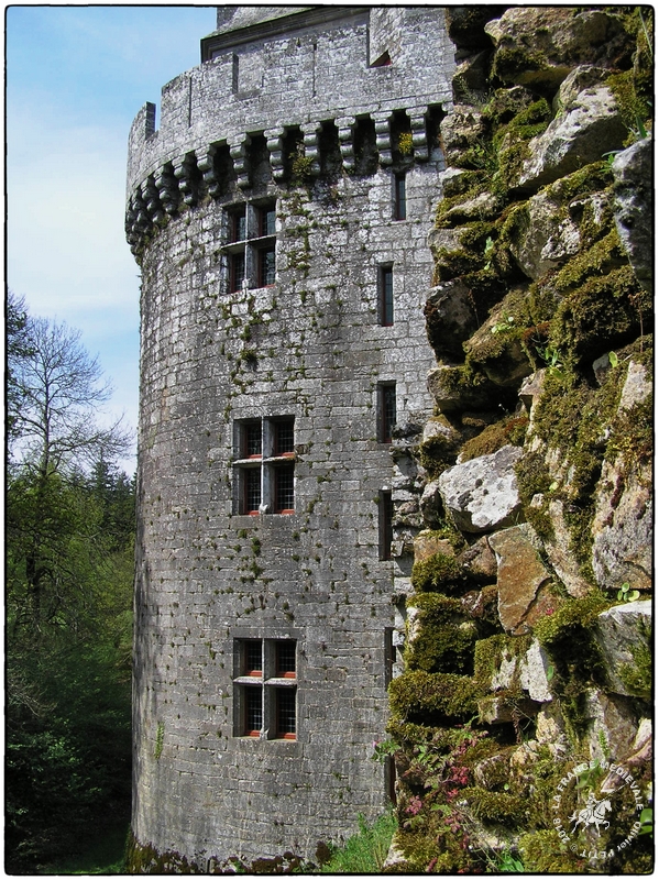 LA FRANCE MEDIEVALE: ELVEN (56) - Château-fort de Largoët : Tour ronde ...