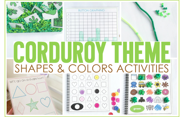 Corduroy Themed Preschool Activities for Kids | Lets Play.Learn.Grow
