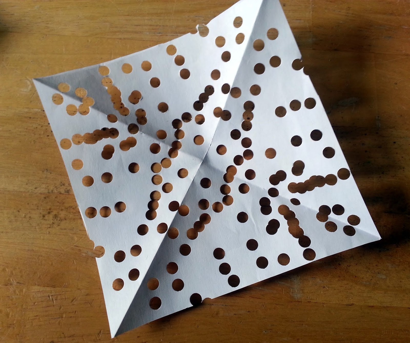 Now OTR That!: Winter Themed Heavy Work: Hole punch snowflakes