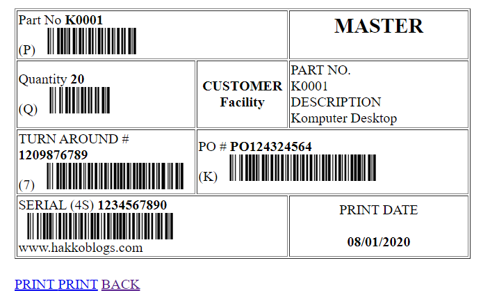 Aplikasi Barcode Generator Dengan Php Mysql Dan Bootstrap 4 Hakko Blog S