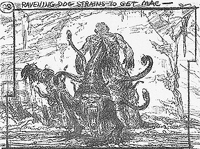 Movie Memorabilia Emporium: The Thing - Storyboard - Blair Monster