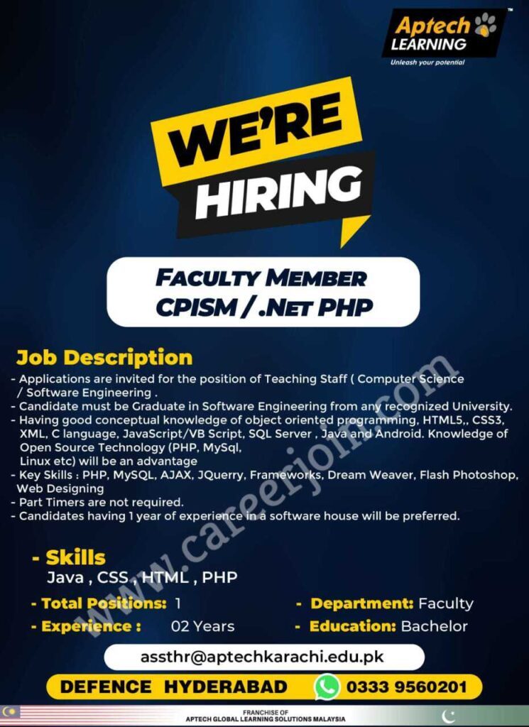 Jobs in Aptech Learning