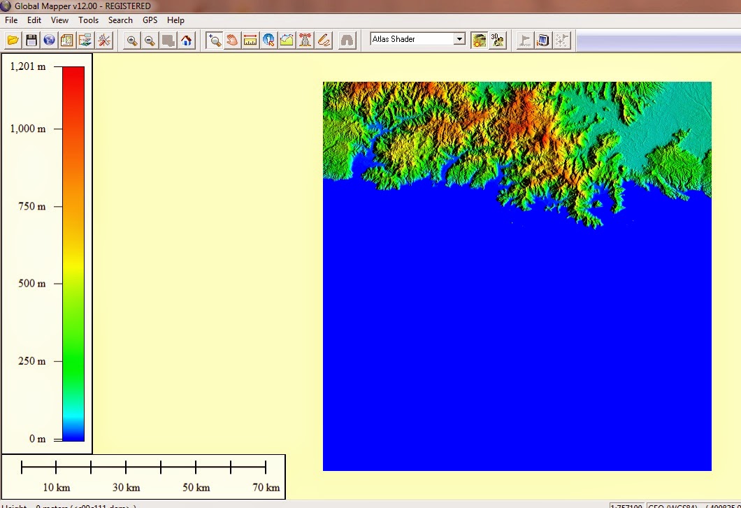 Suara Geologi: Cara Membuat Peta Topografi Dari Citra Satelit (SRTM)