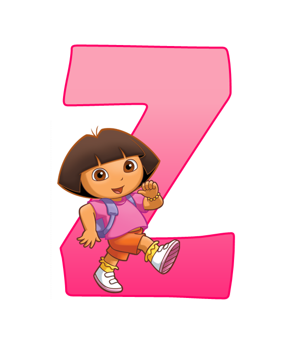 Kits imprimibles gratis : Abecedario y números Dora la exploradora