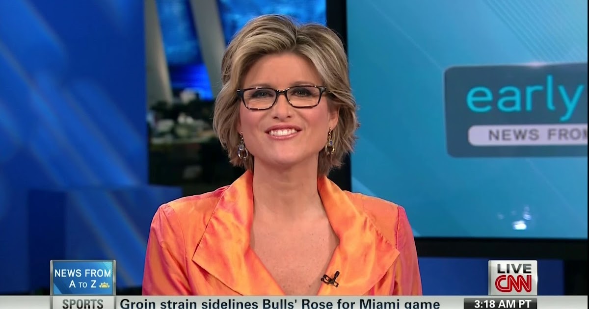 Ladies in Satin Blouses: ashleigh banfield - orange satin suit