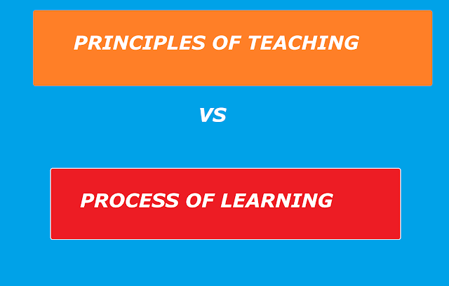 Major Difference Between PRINCIPLES OF TEACHING and PROCESS OF LEARNING ...