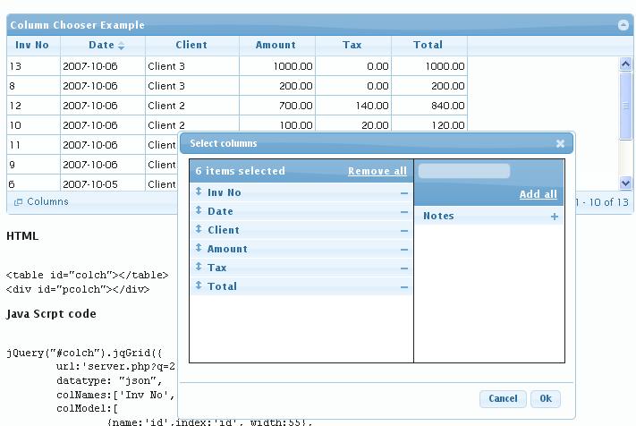 Jqgrid Jquery Ui 통합 설명