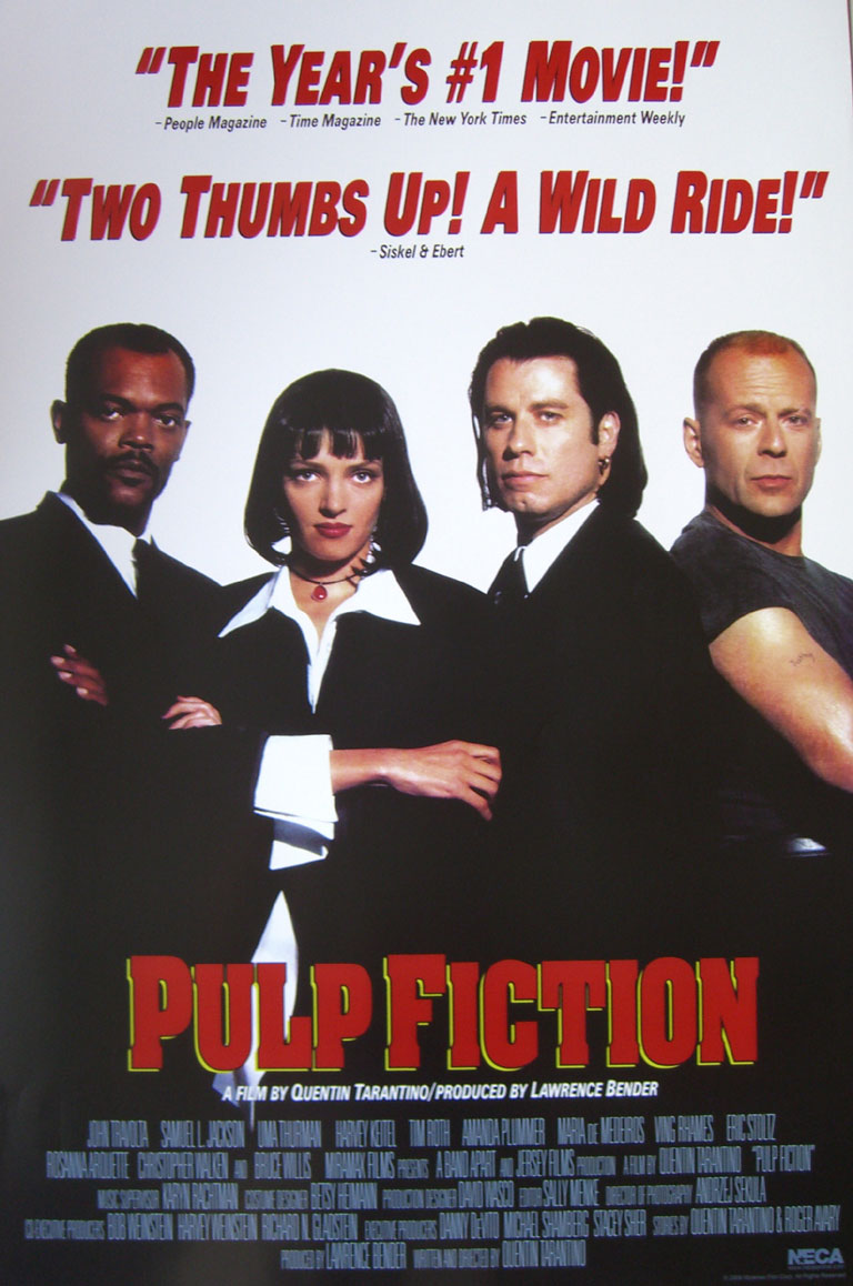 The Geeky Nerfherder: Movie Poster Art: Pulp Fiction (1994)
