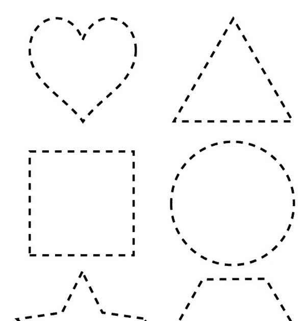 fun shapes Coloring Pages For Kids