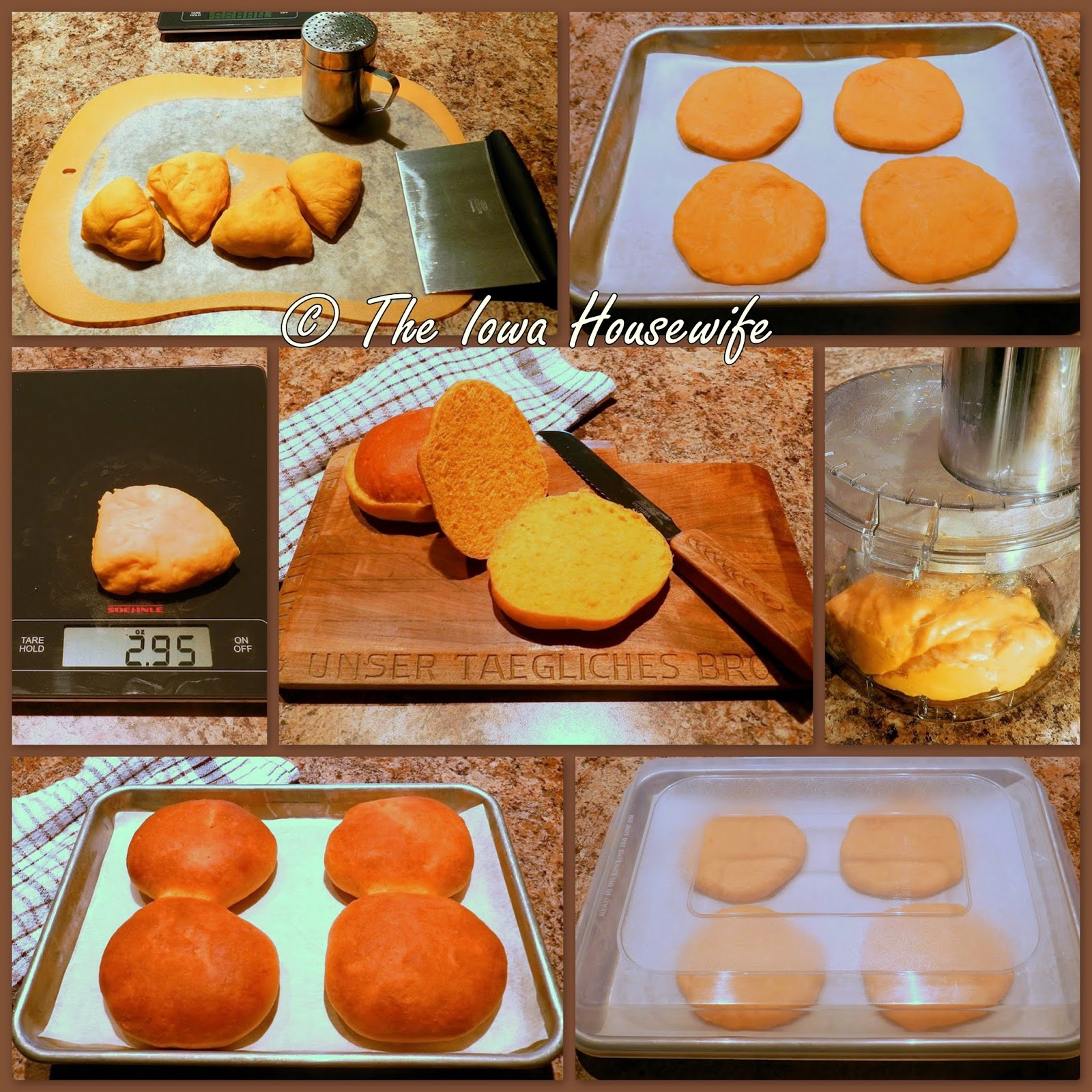 The Iowa Housewife: Small Recipes...Cheese Burger Buns