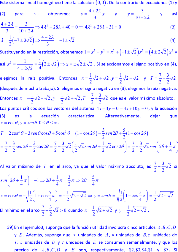 MULTIPLICADORES DE LAGRANGE PDF EJERCICIOS Y EJEMPLOS RESUELTOS