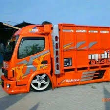 Modifikasi mobil truck mitsubishi canter 125 hd gaul terbaru