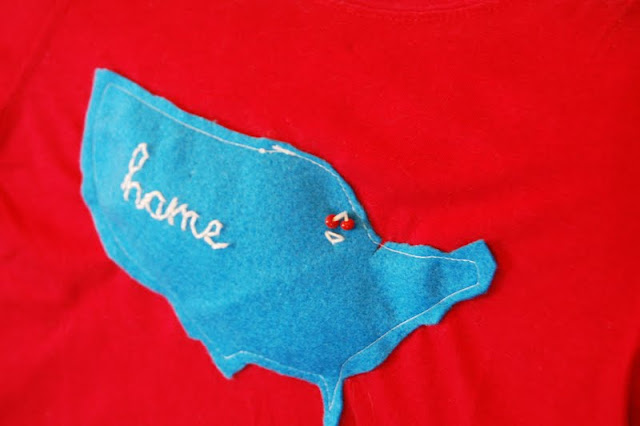 Thar She Sews!: Embroidery troubles and a patriotic shirt