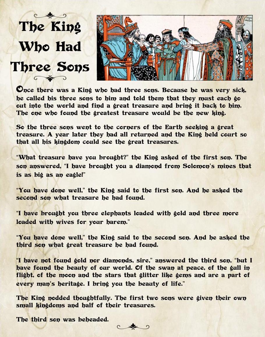 Stilton's Place: Fatherly Wisdom