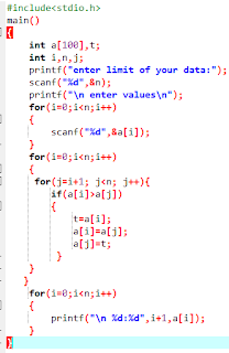 c program to sort elements of an array entered by user