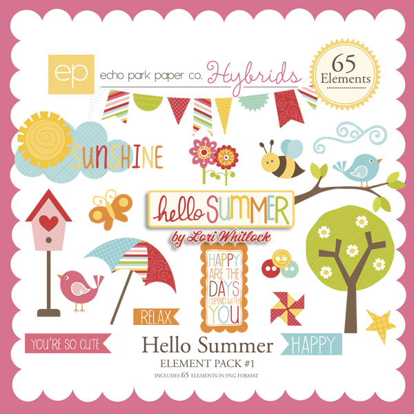 2 Scrapping Chicks!: Echo Park "Hello Summer" Digital Kit