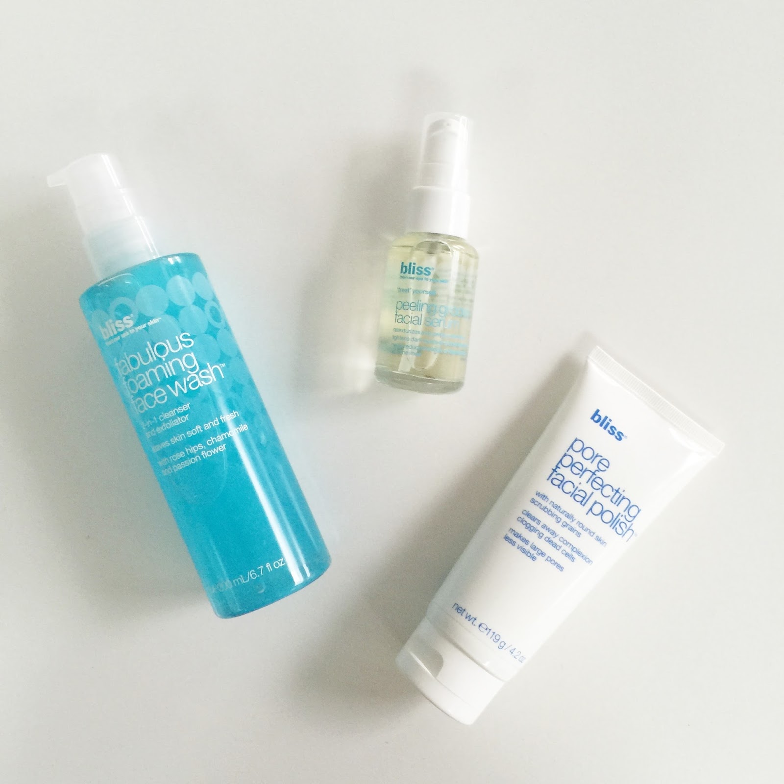 PRODUCT REVIEW: BLISS PEELING GROOVY FACIAL SERUM, FABULOUS FOAMING ...