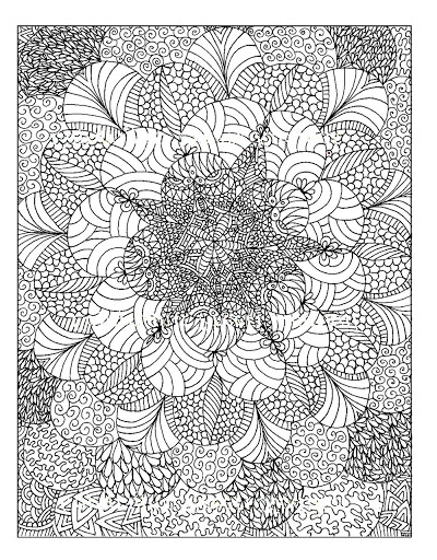 de stress coloring pages