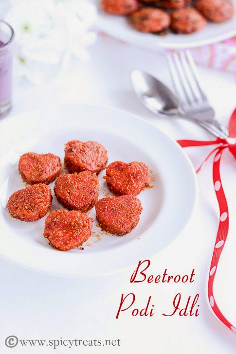 Spicy Treats: Podi Idli Recipe | Beetroot Idli | Beetroot Podi Idli ...