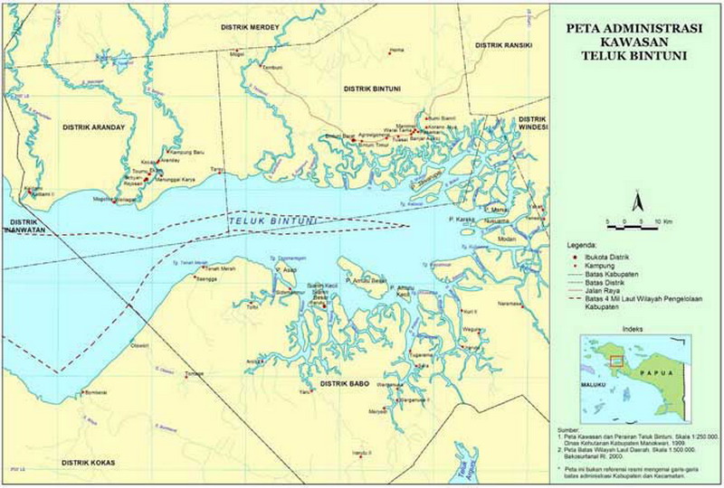 SEJARAH KOTA DAN KABUPATEN: KAB TELUK BINTUNI