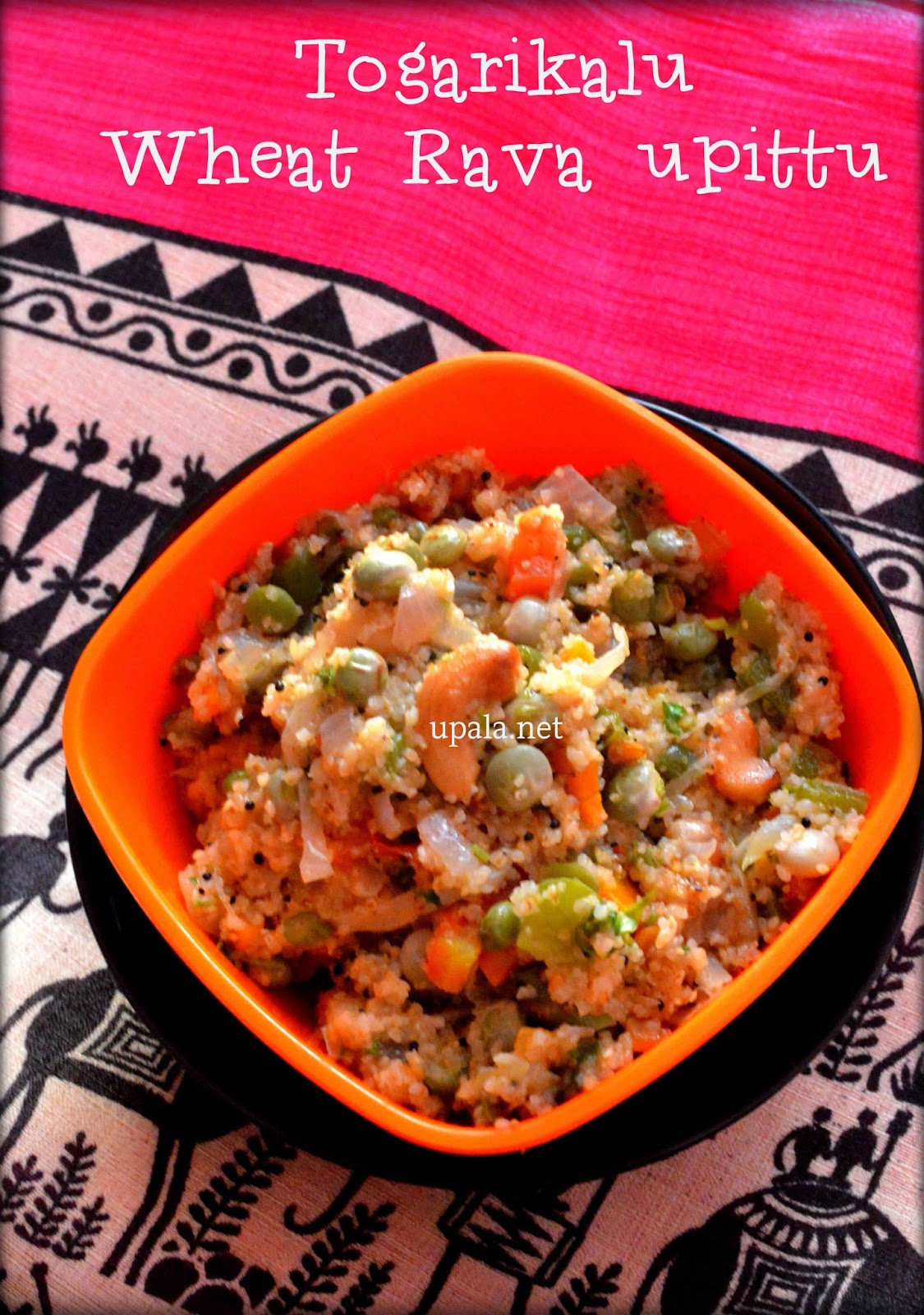 Upala: Togari kaalu Wheat Rava uppittu/Tuvar Wheat Rava Kichdi ...