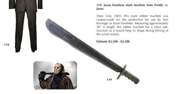 Freddy vs Jason Prop Machete Up For Auction In July - Friday The 13th ...