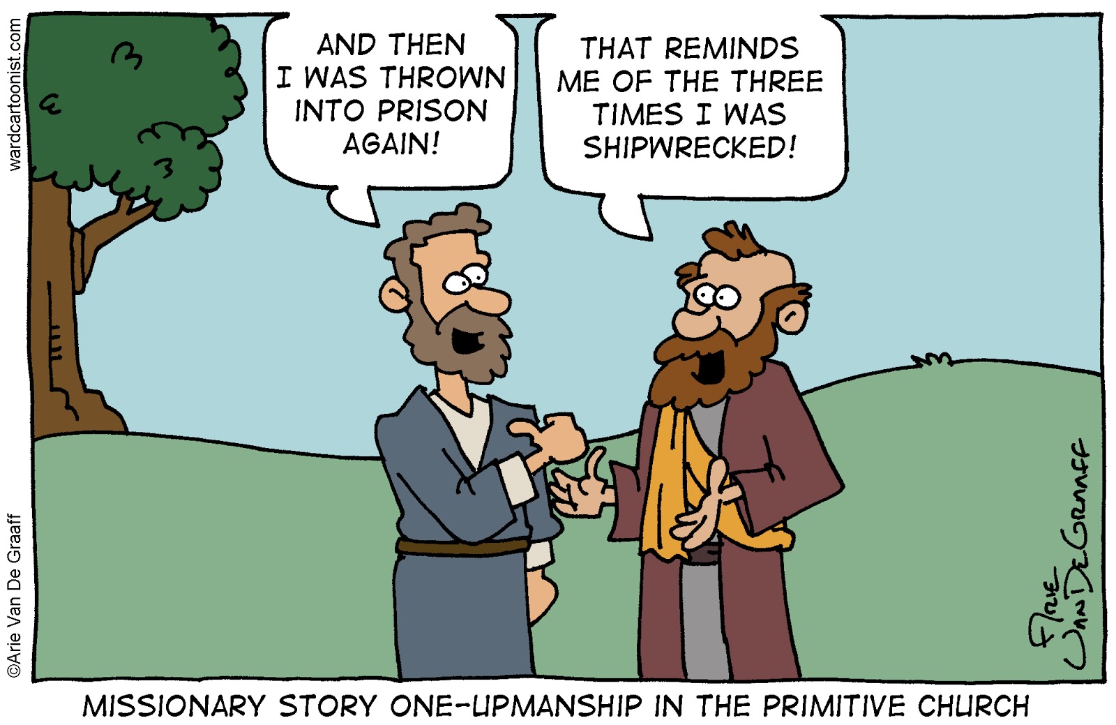 Ward Cartoonist: Ancient Missionary Story One-Upmanship
