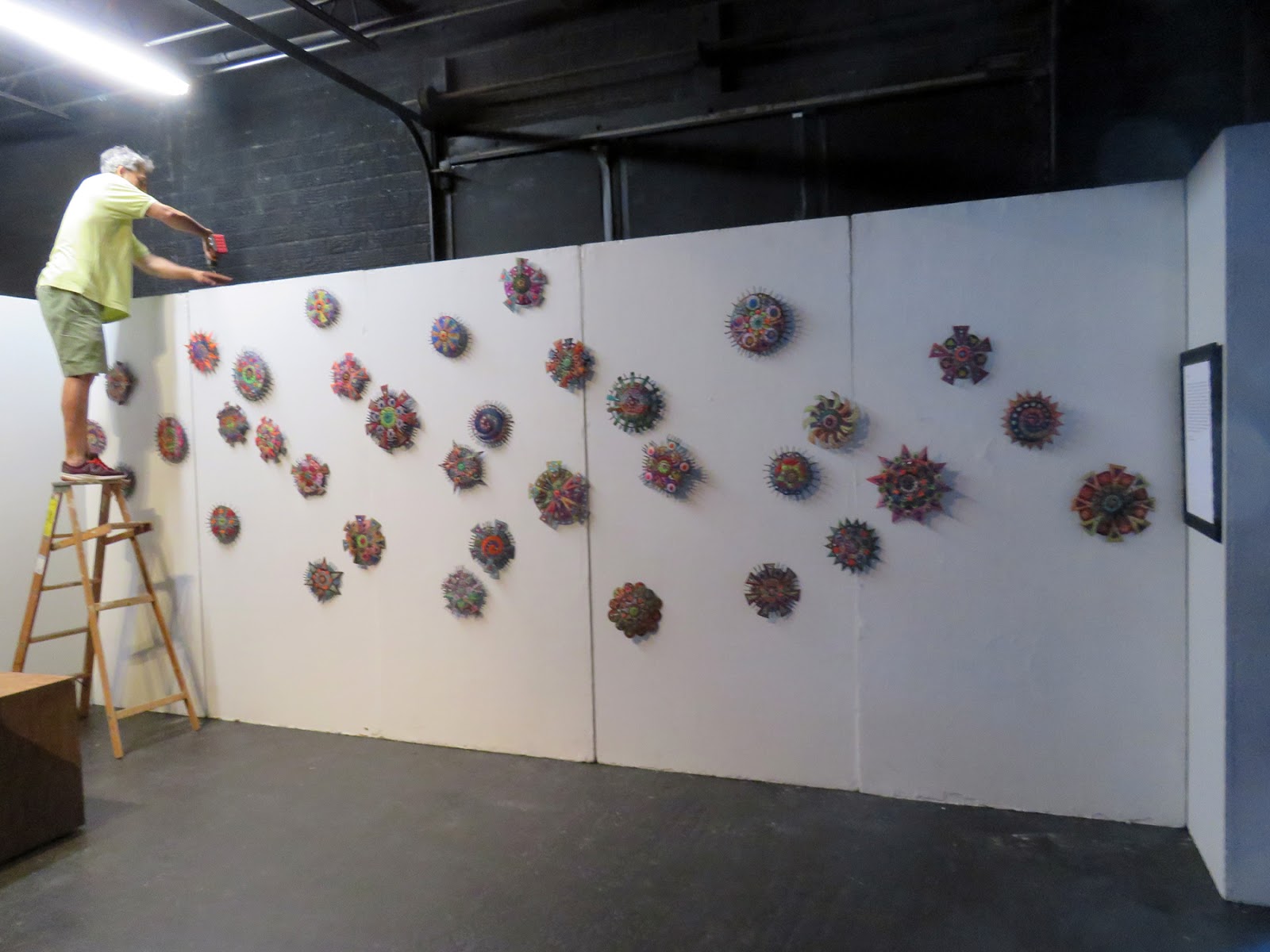 Art In Stitches: Circles ... an public installation-in-progress